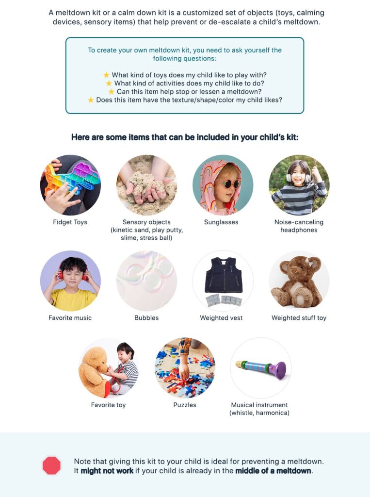 Meltdown Kit For Your Child With Autism - AutismSTEP Singapore